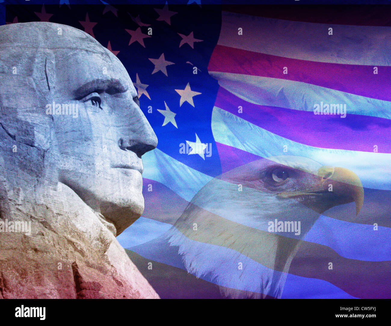 Abraham Lincoln Riding An Eagle