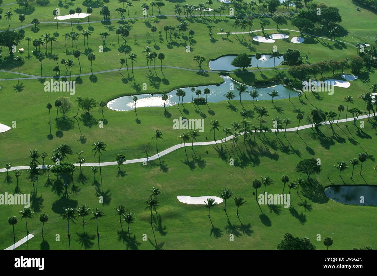 Aerial view of a golf course, Palm Beach, Florida, USA Stock Photo - Alamy