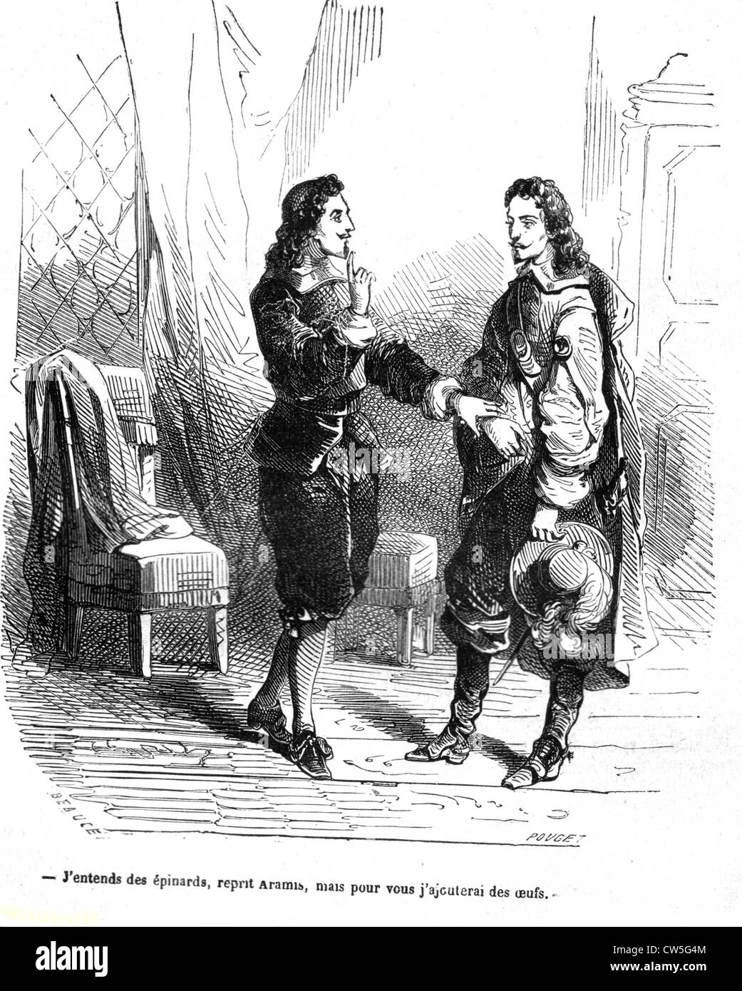 The Three Musketeers, D'Artagnan with Aramis Stock Photo - Alamy