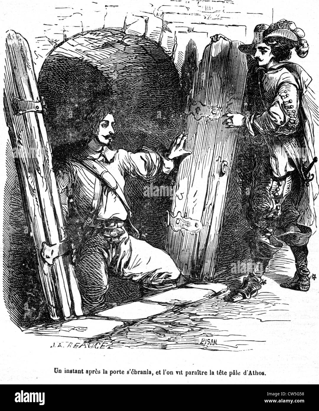 The Three Musketeers, Athos with d'Artagnan Stock Photo - Alamy
