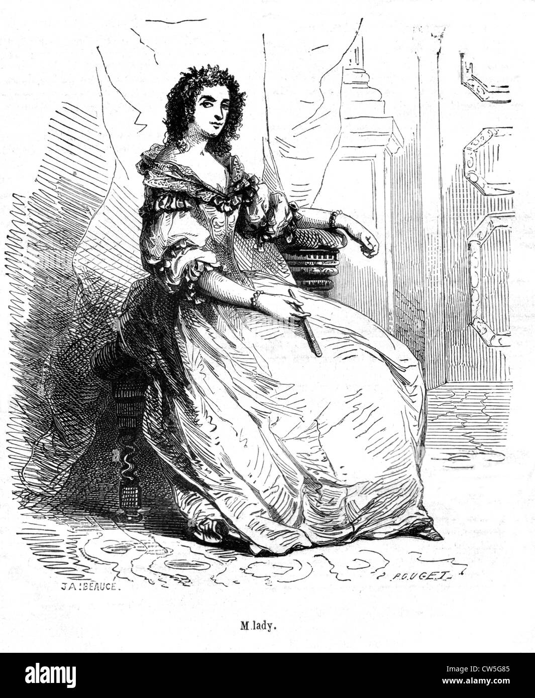 The Three Musketeers, Milady Stock Photo - Alamy