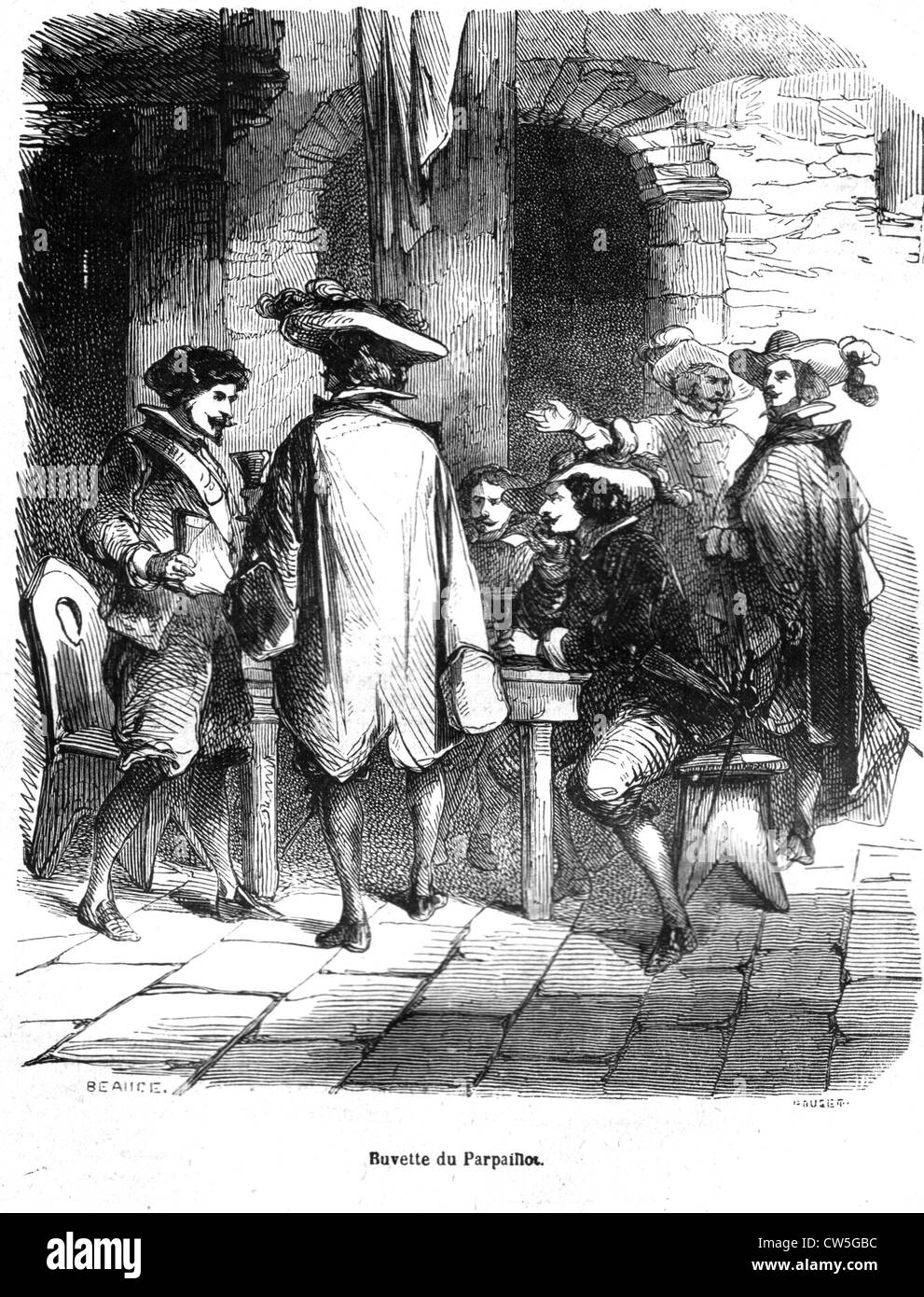 The Three Musketeers, Parpaillan's refreshment stall Stock Photo - Alamy