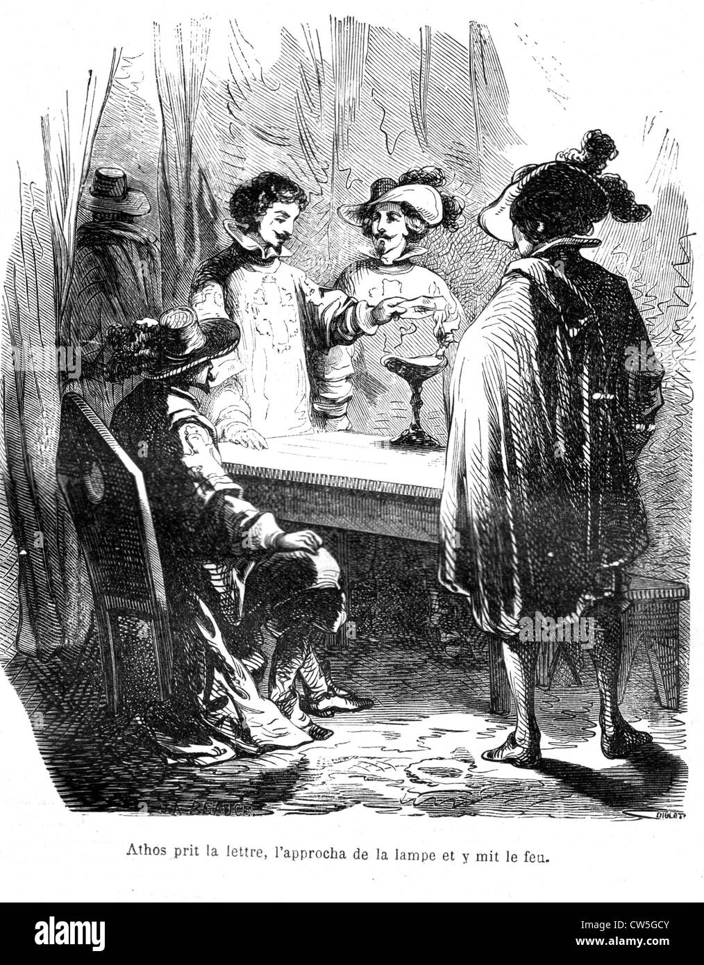 The Three Musketeers, Illustration Stock Photo - Alamy