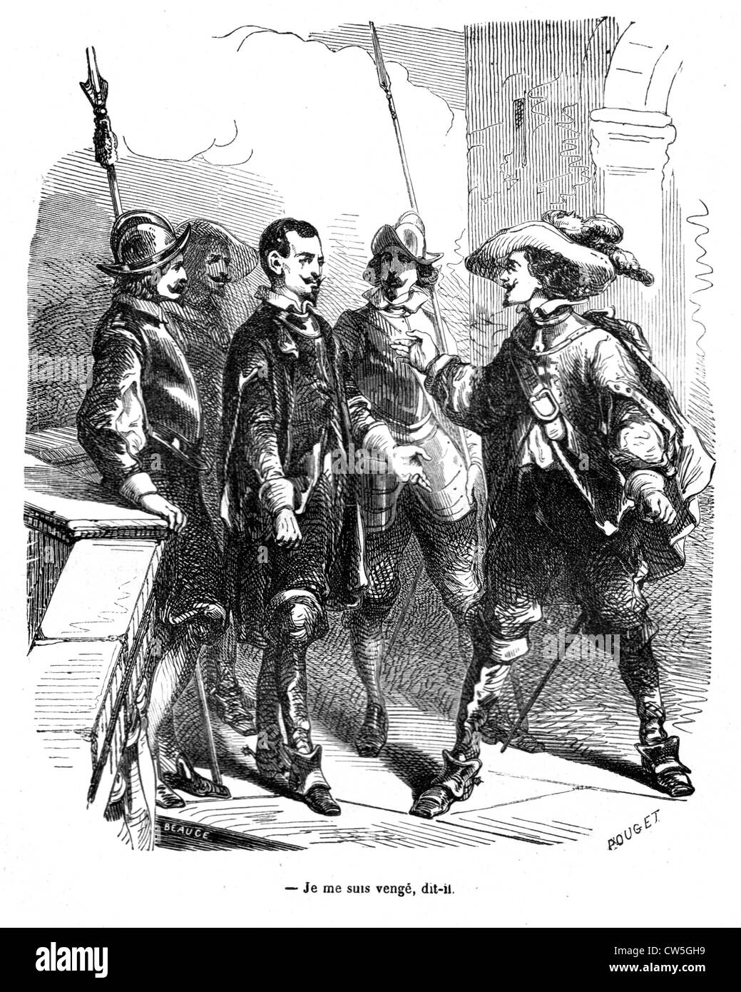 Three musketeers illustration hi-res stock photography and images - Alamy