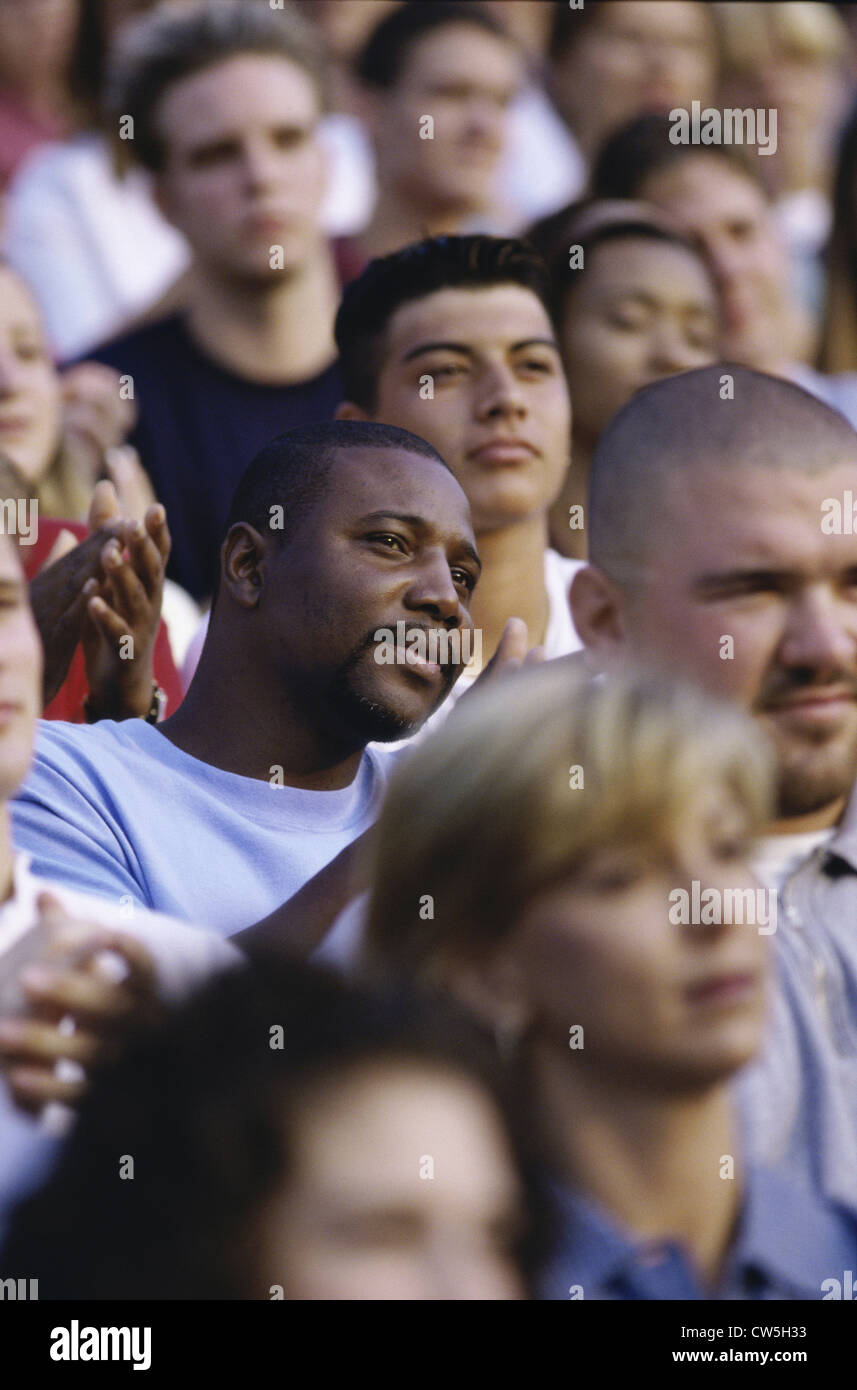 Group of spectators in a stadium Stock Photo - Alamy