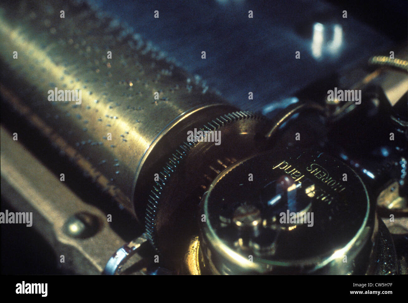 Musical wheel of antique music box Stock Photo - Alamy