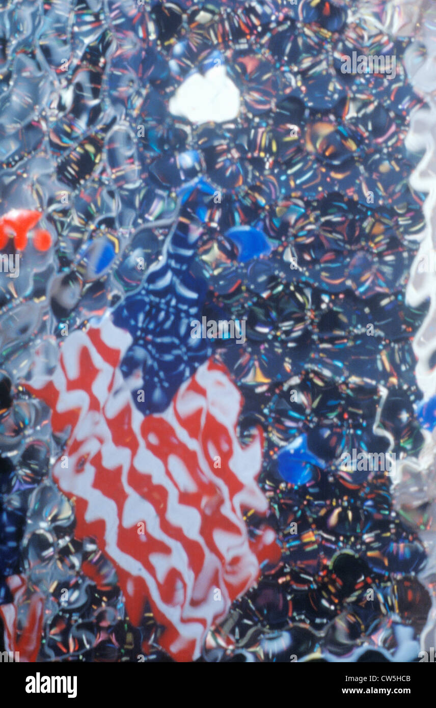 Digitally created image of a ticker tape parade in New York, New York ...