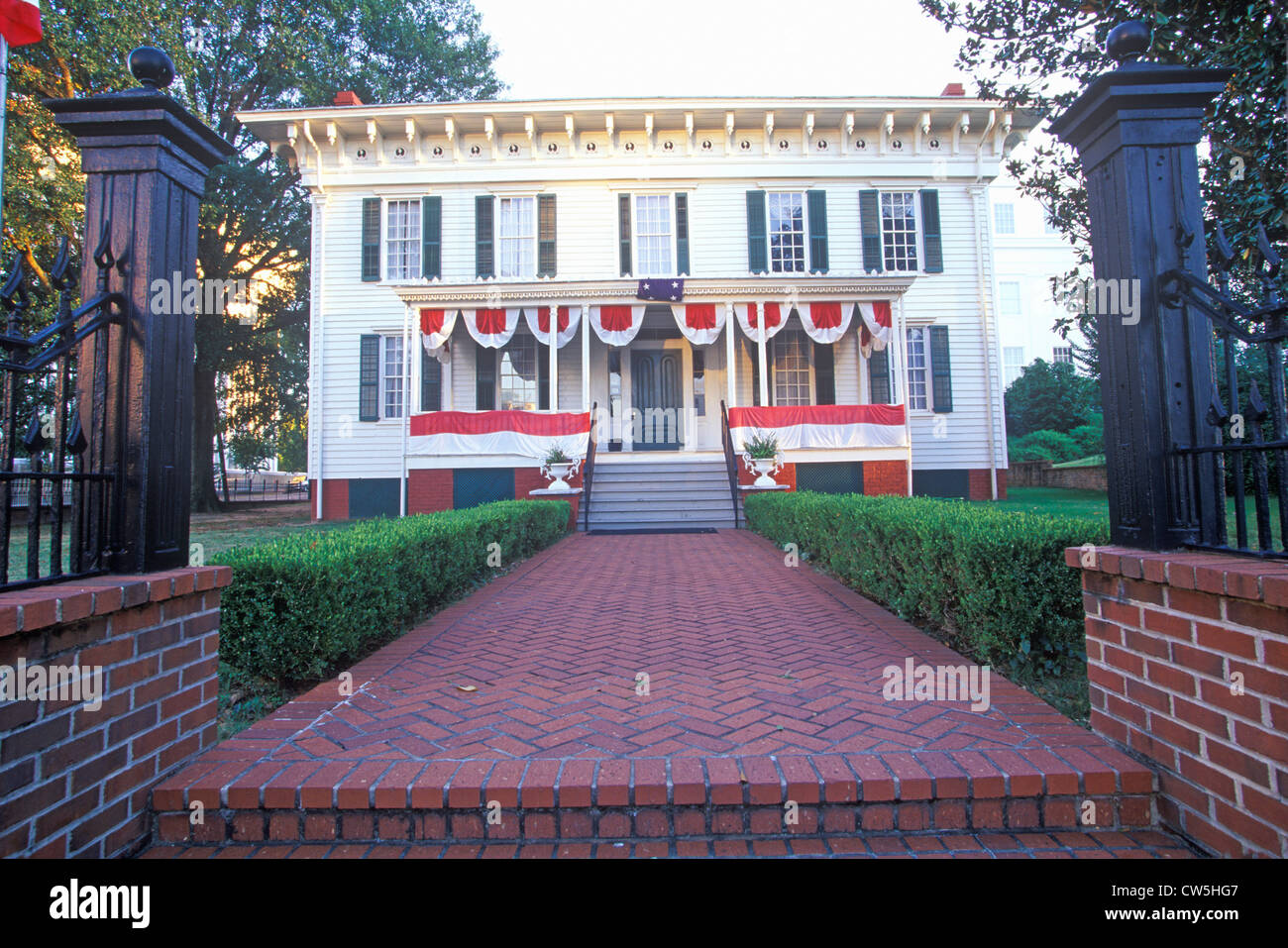 ?First White House? for Confederates in Montgomery, Alabama Stock Photo ...