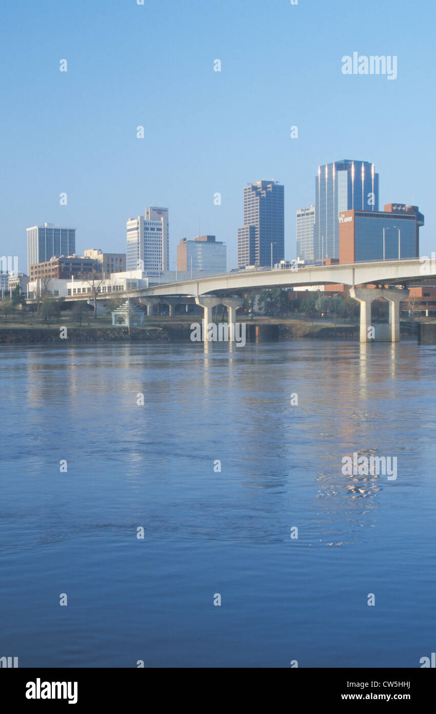 Little rock skyline with color buildings hi-res stock photography and ...
