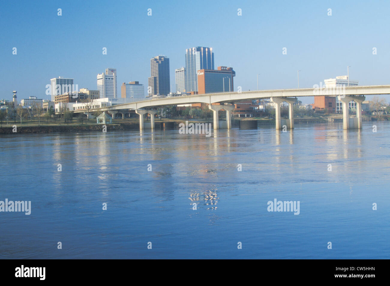 Little rock skyline with color buildings hi-res stock photography and ...