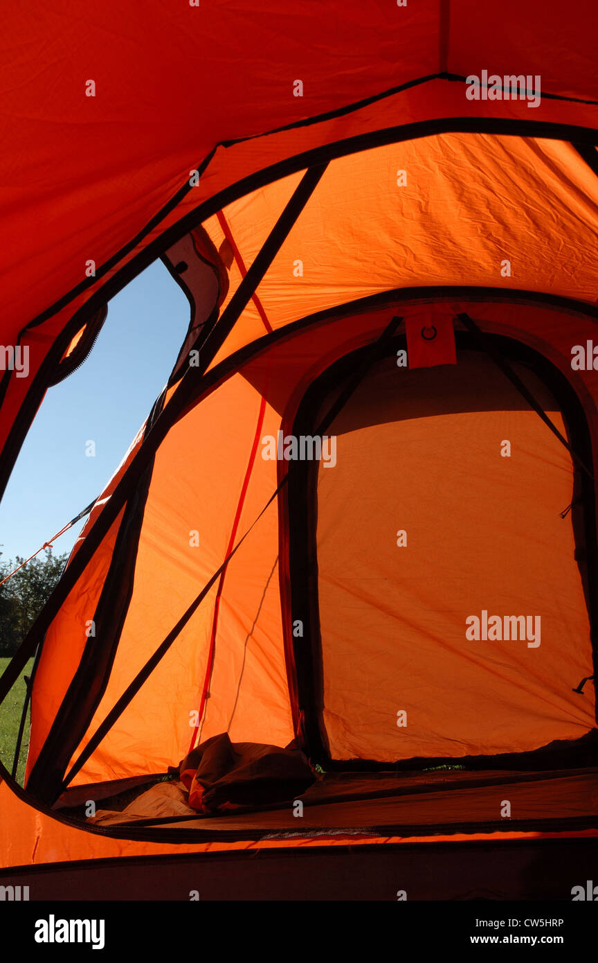 Force Ten Titan 200 tent interior Stock Photo - Alamy