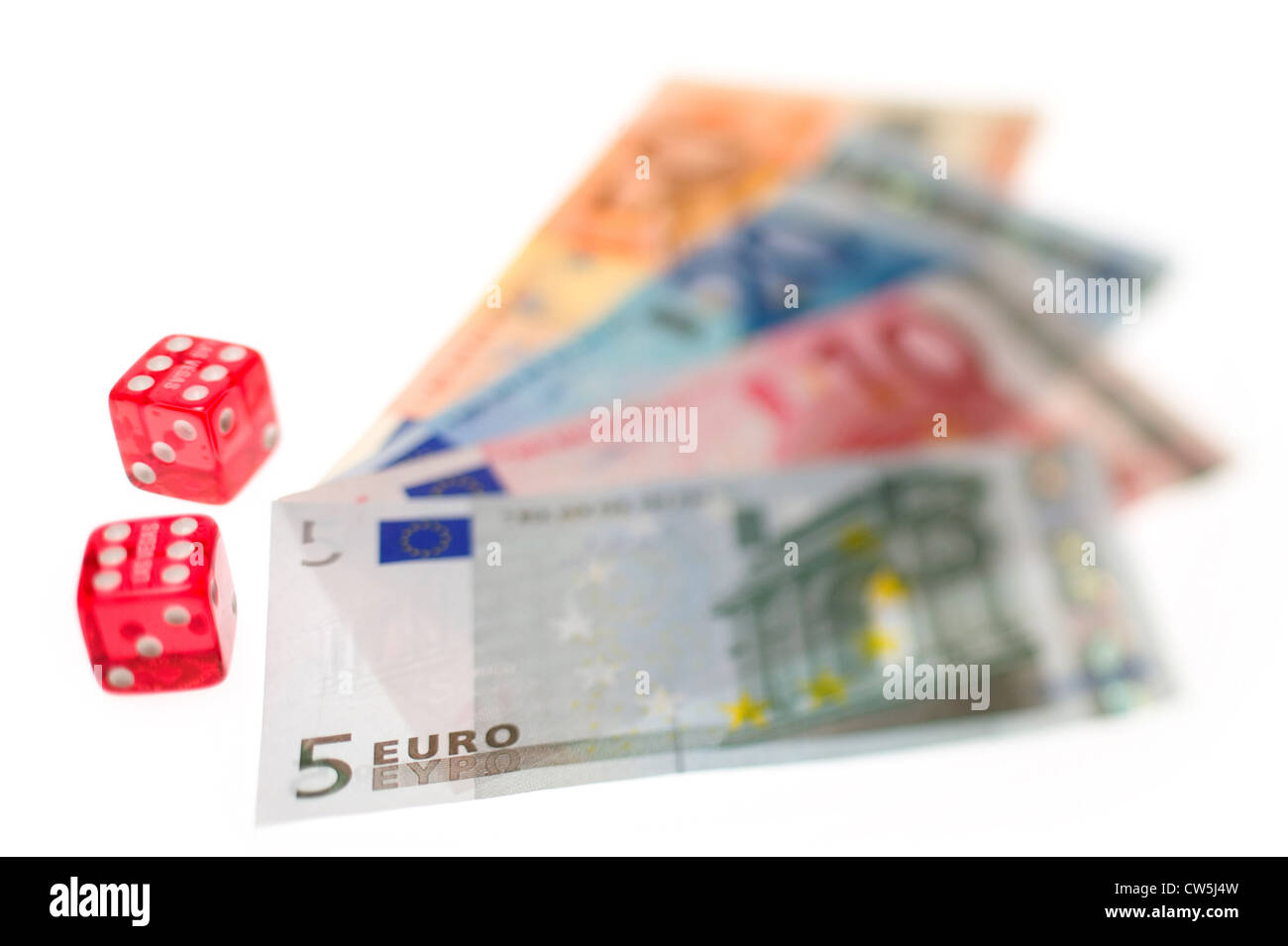 Euro banknotes as Cut Stock Photo - Alamy