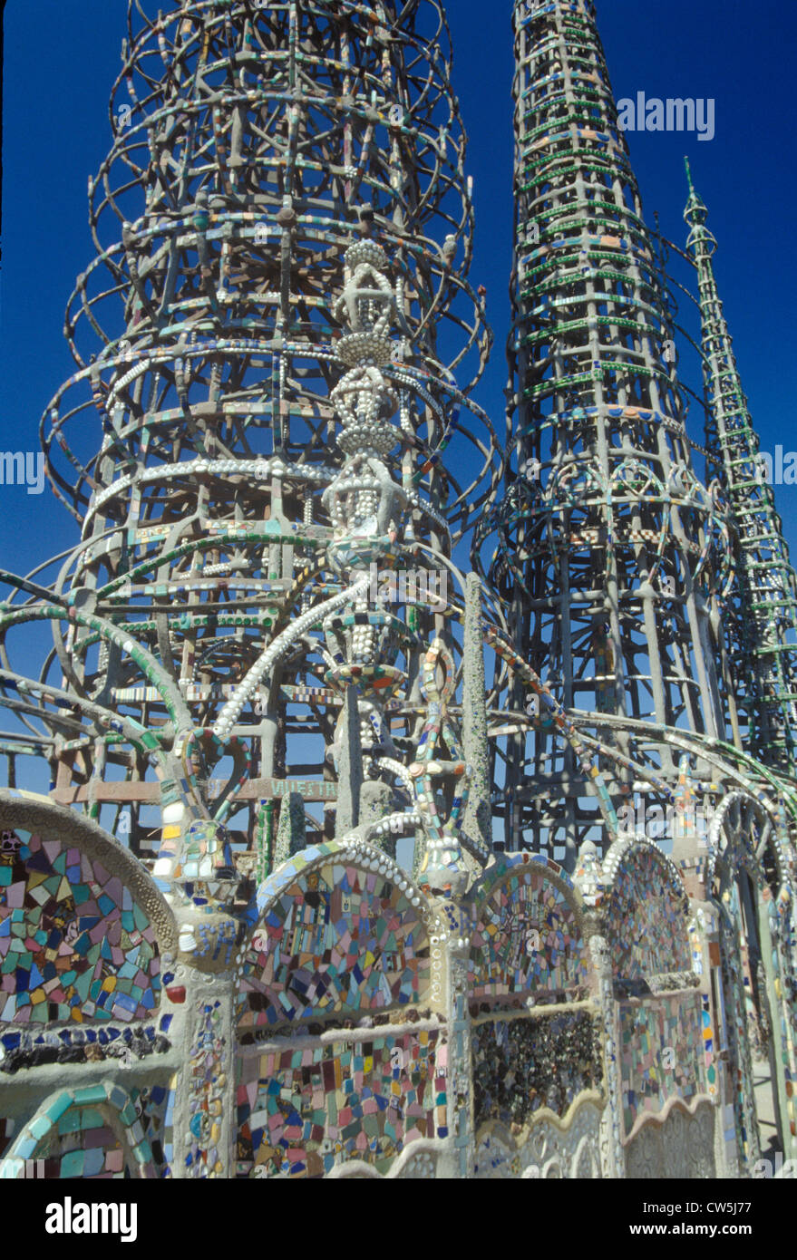 Watts towers hi-res stock photography and images - Alamy