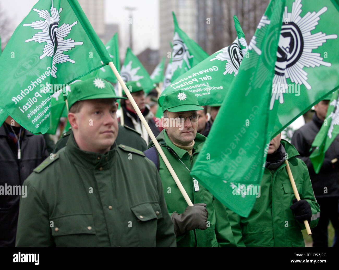 Demonstration of the police union, Duesseldorf Stock Photo - Alamy