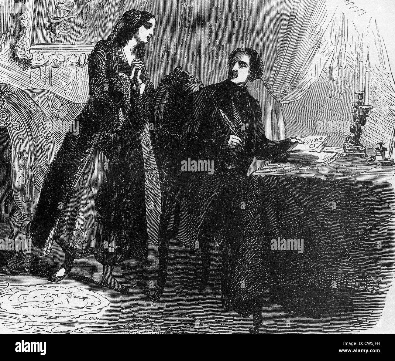 The Count of Monte Cristo. Illustration Stock Photo - Alamy