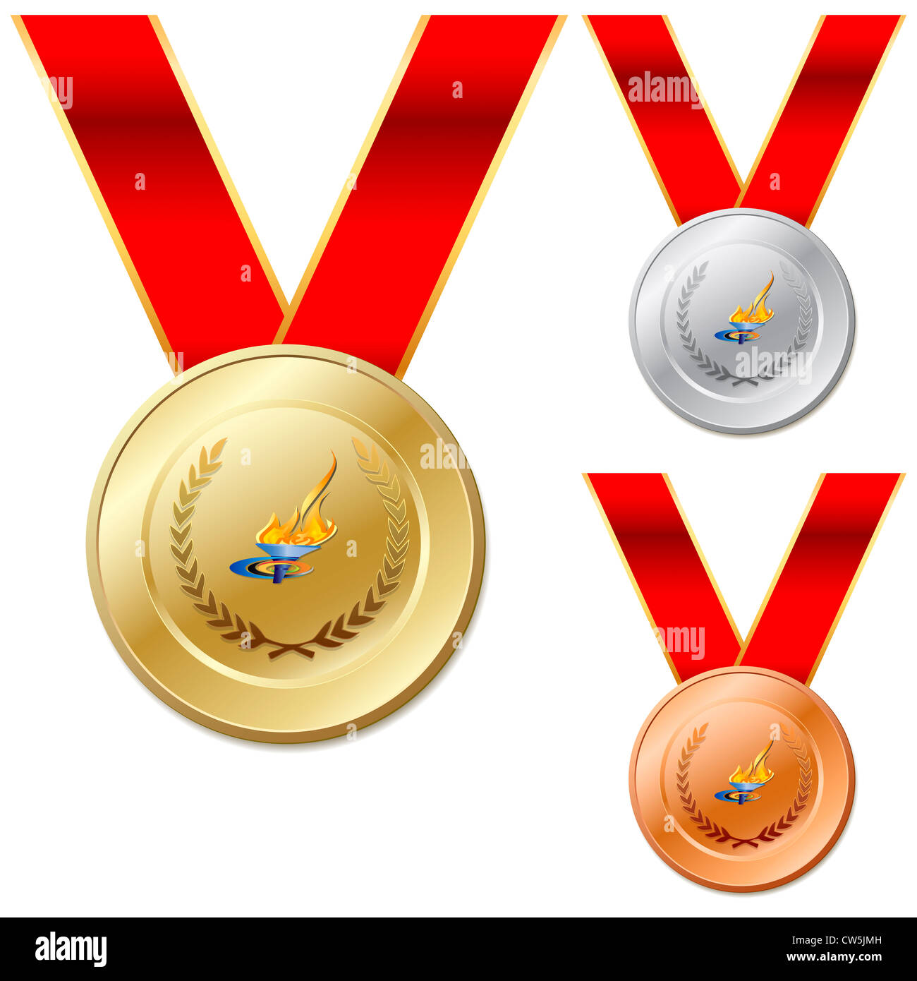 Medals ribbon hi-res stock photography and images - Alamy