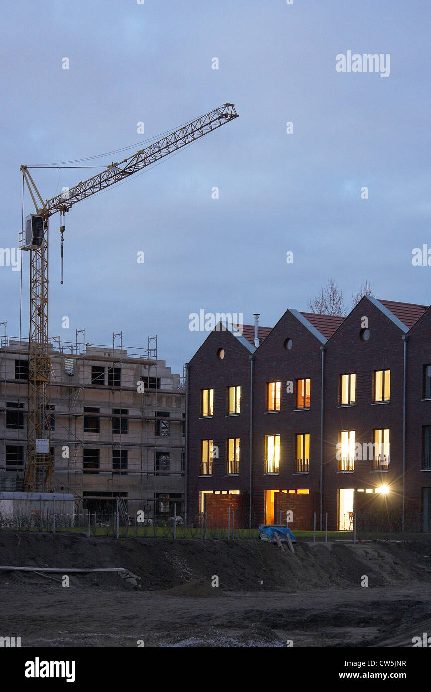 Berlin, brand newly built townhouses Stock Photo - Alamy