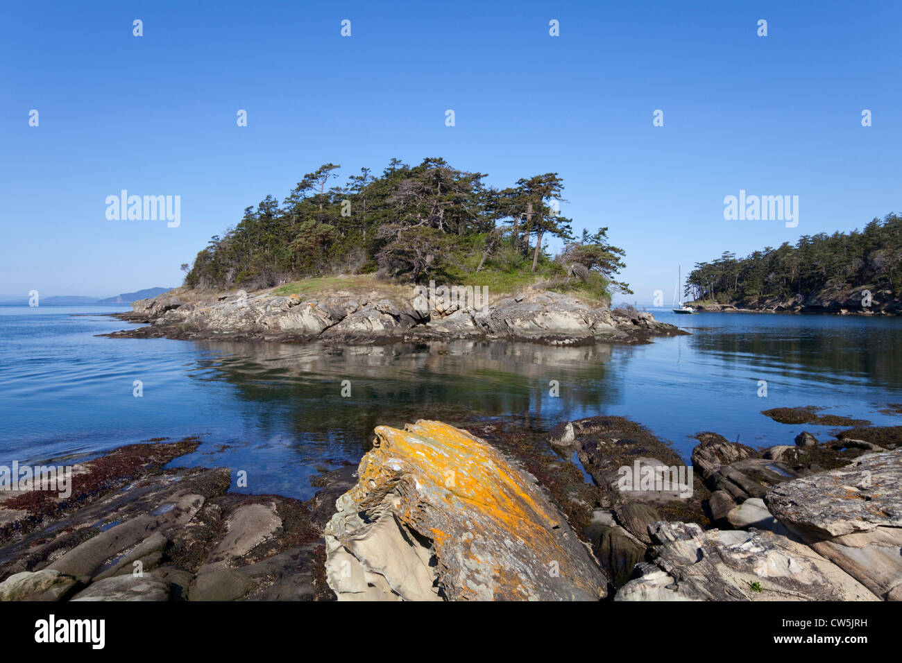 USA, Washington, San Juan Islands, Patos Island, Active Cove Stock ...