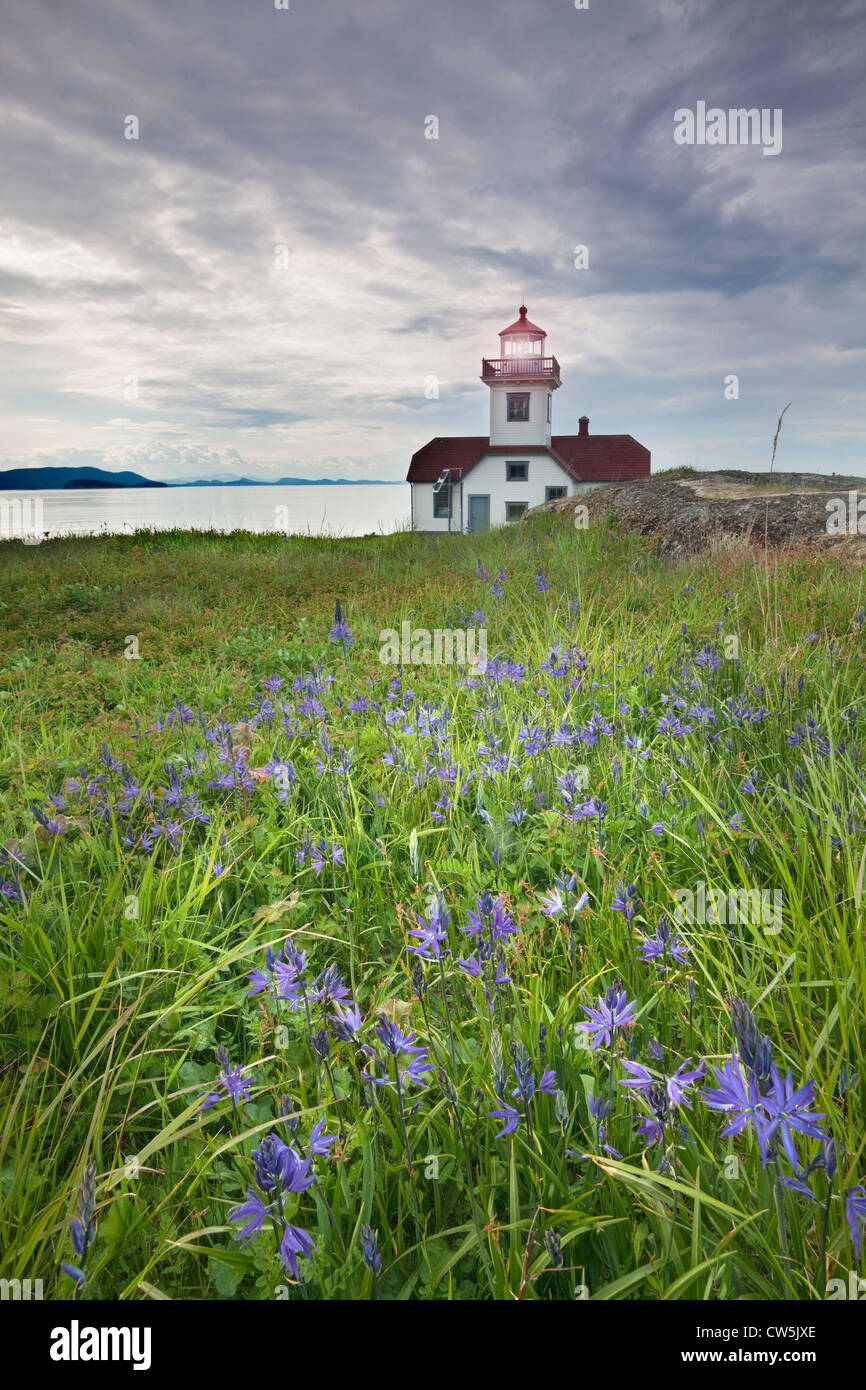 USA, Washington, San Juan Islands, Patos Island Lighthouse Stock Photo ...