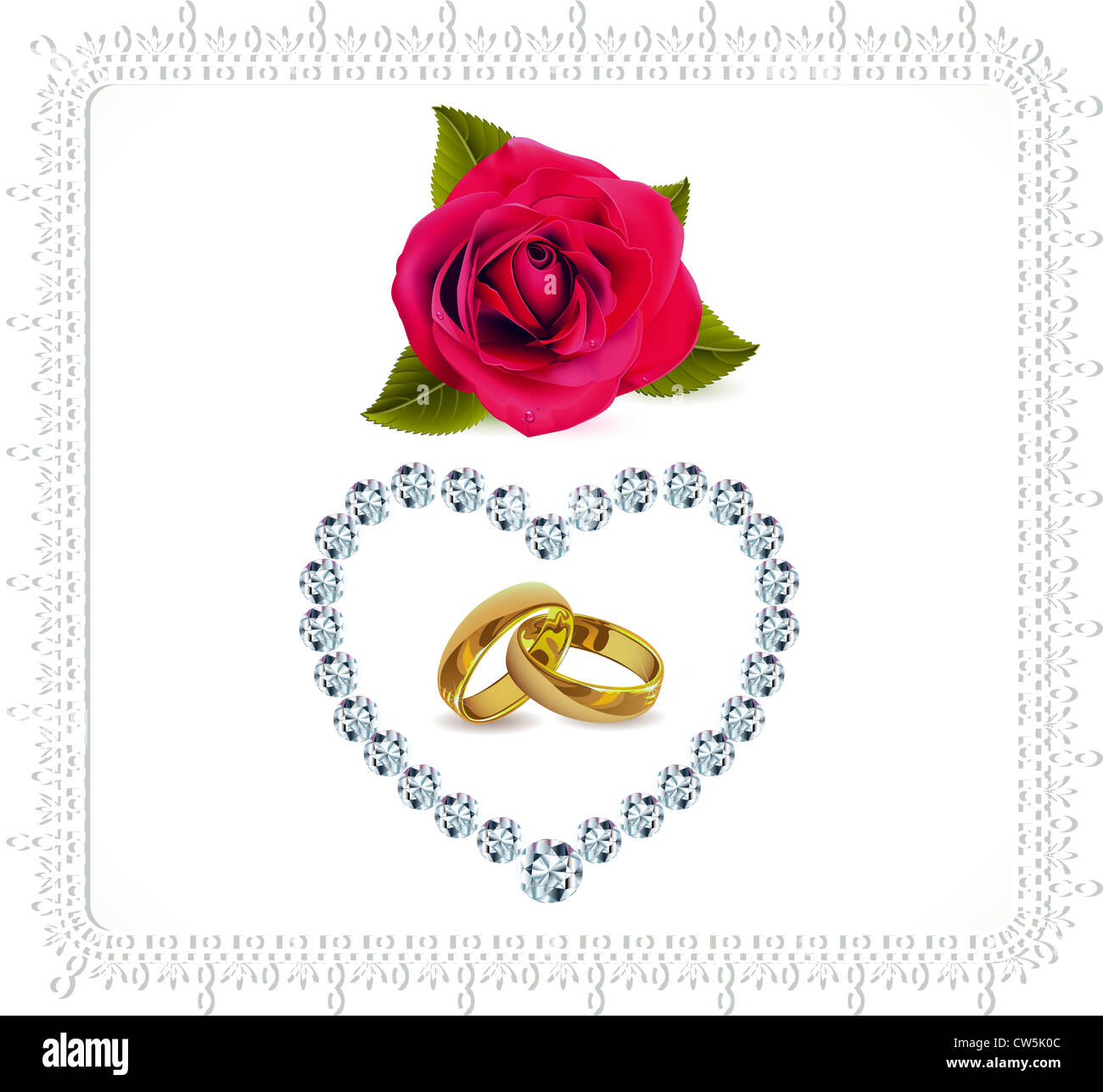 Floral diamond rings hi-res stock photography and images - Alamy