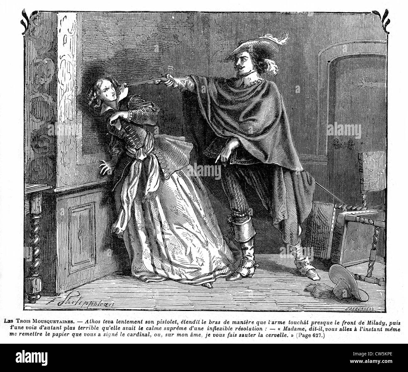 The three musketeers dumas Black and White Stock Photos & Images - Alamy