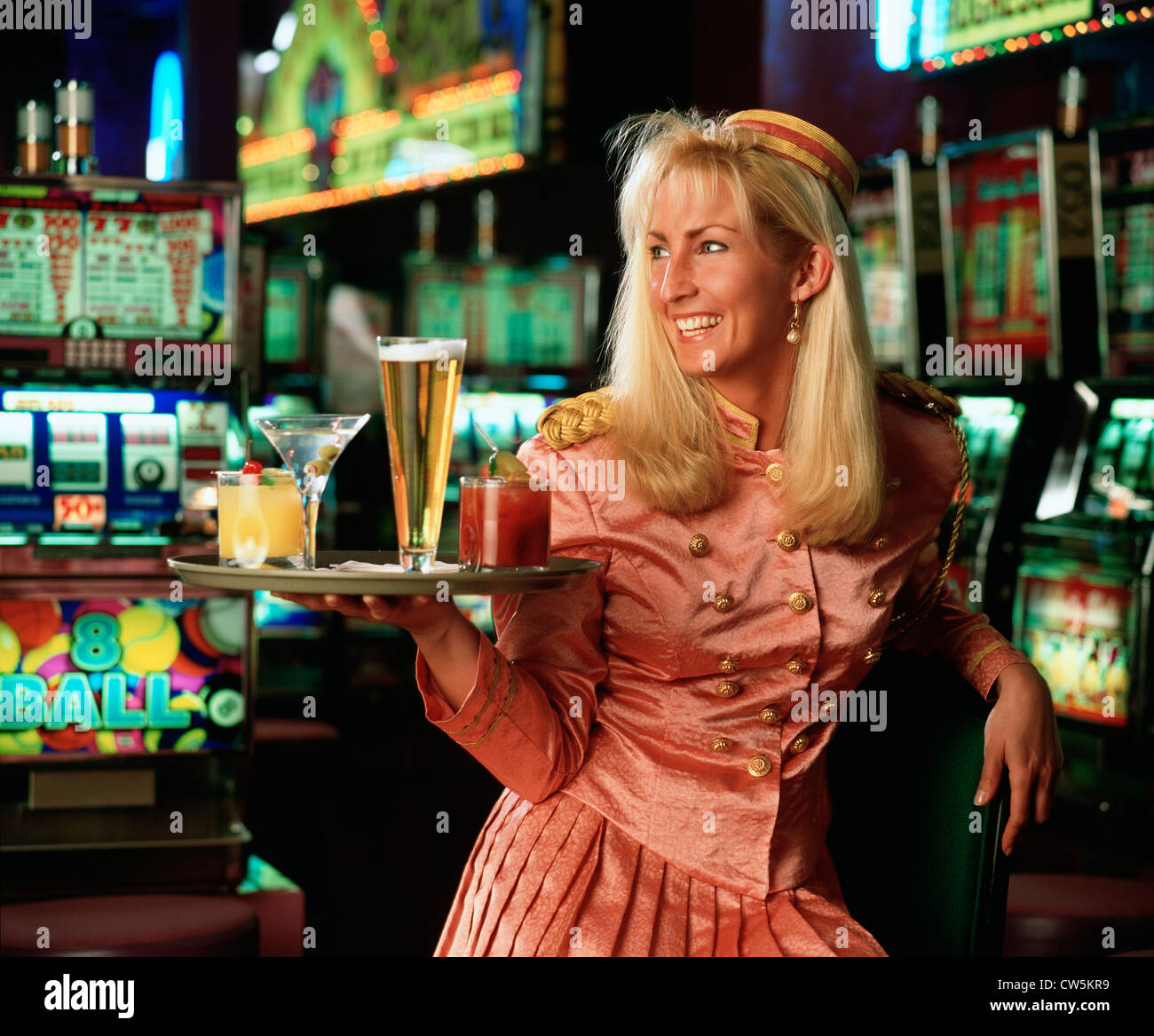 Holding Drinks Tray High Resolution Stock Photography and Images - Alamy