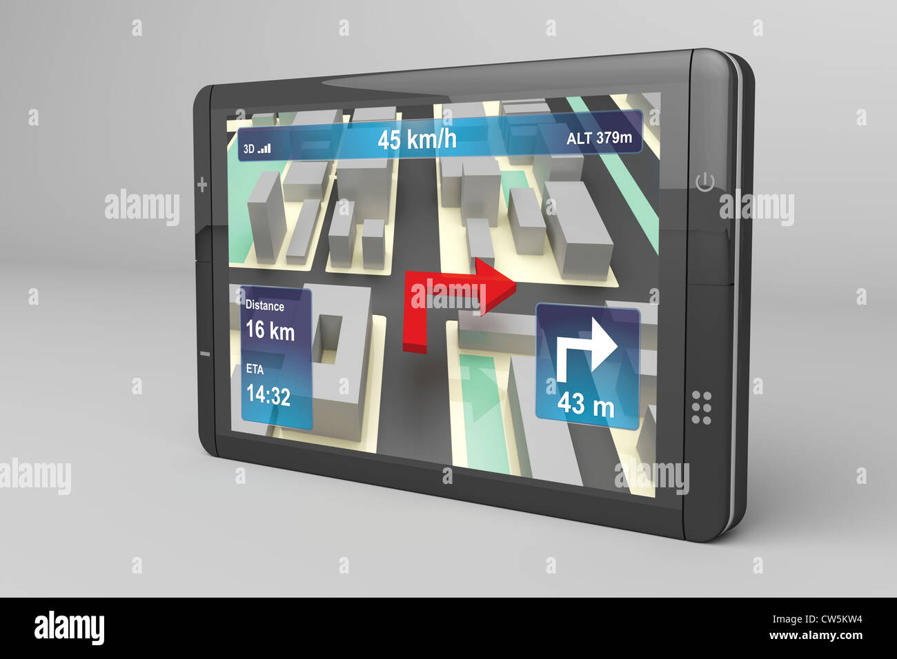 3d illustration of GPS navigation device Stock Photo - Alamy