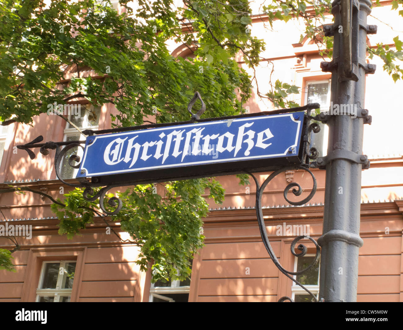 A street sign in old German in Charlottenburg, Berlin Stock Photo - Alamy