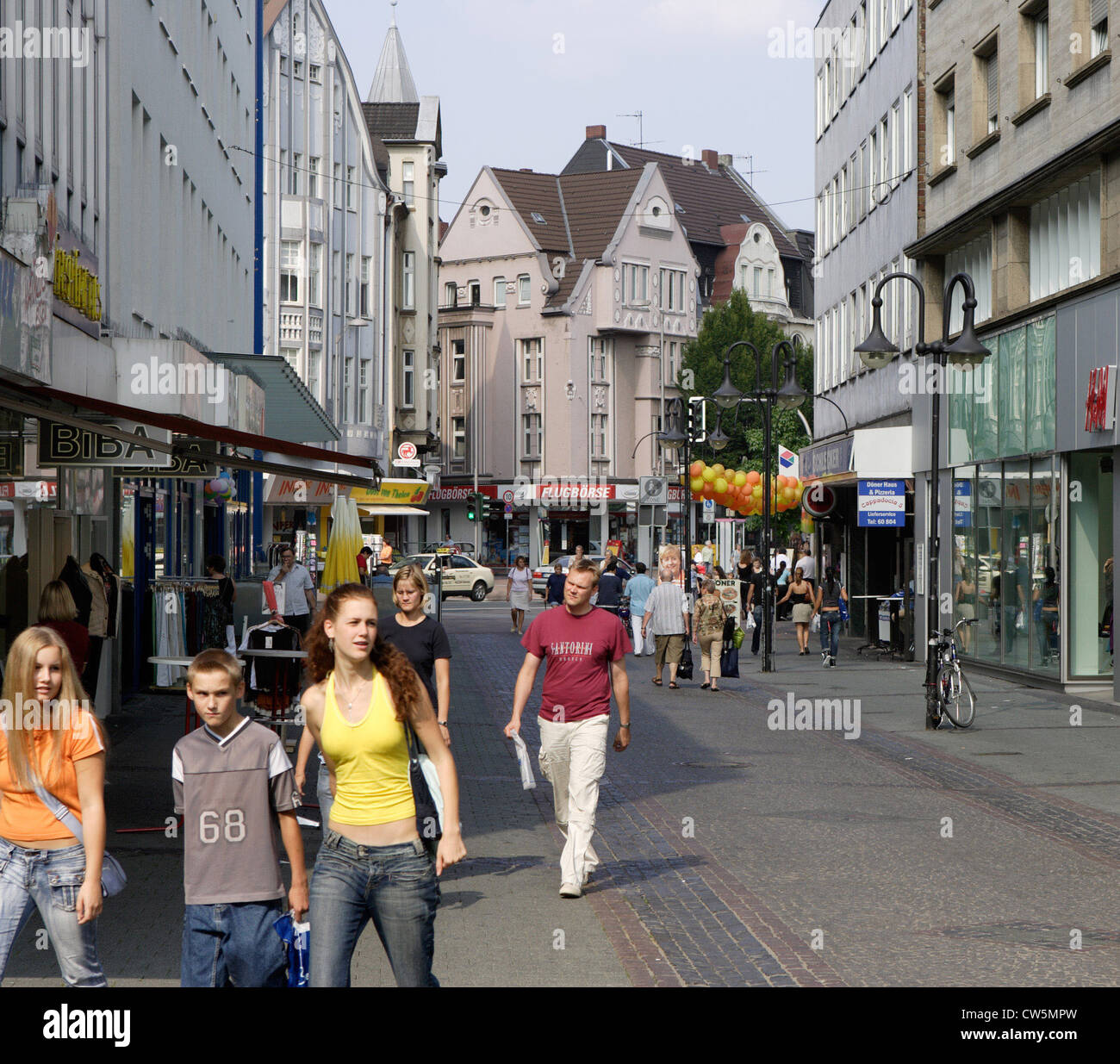 Bottrop, pedestrian street in the city center Stock Photo - Alamy