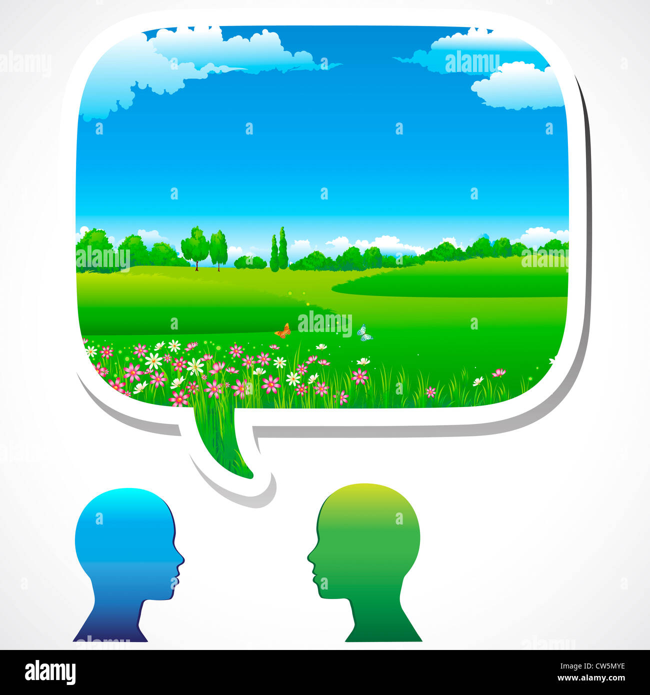 Man speaking about good environment Stock Photo - Alamy