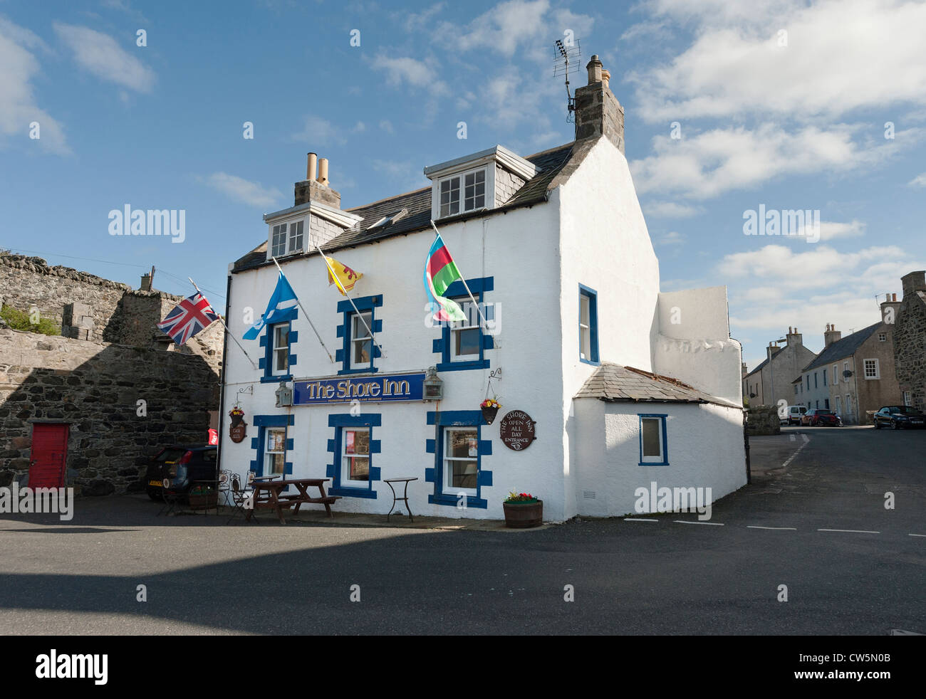 The Shore Inn, Portsoy Stock Photo - Alamy