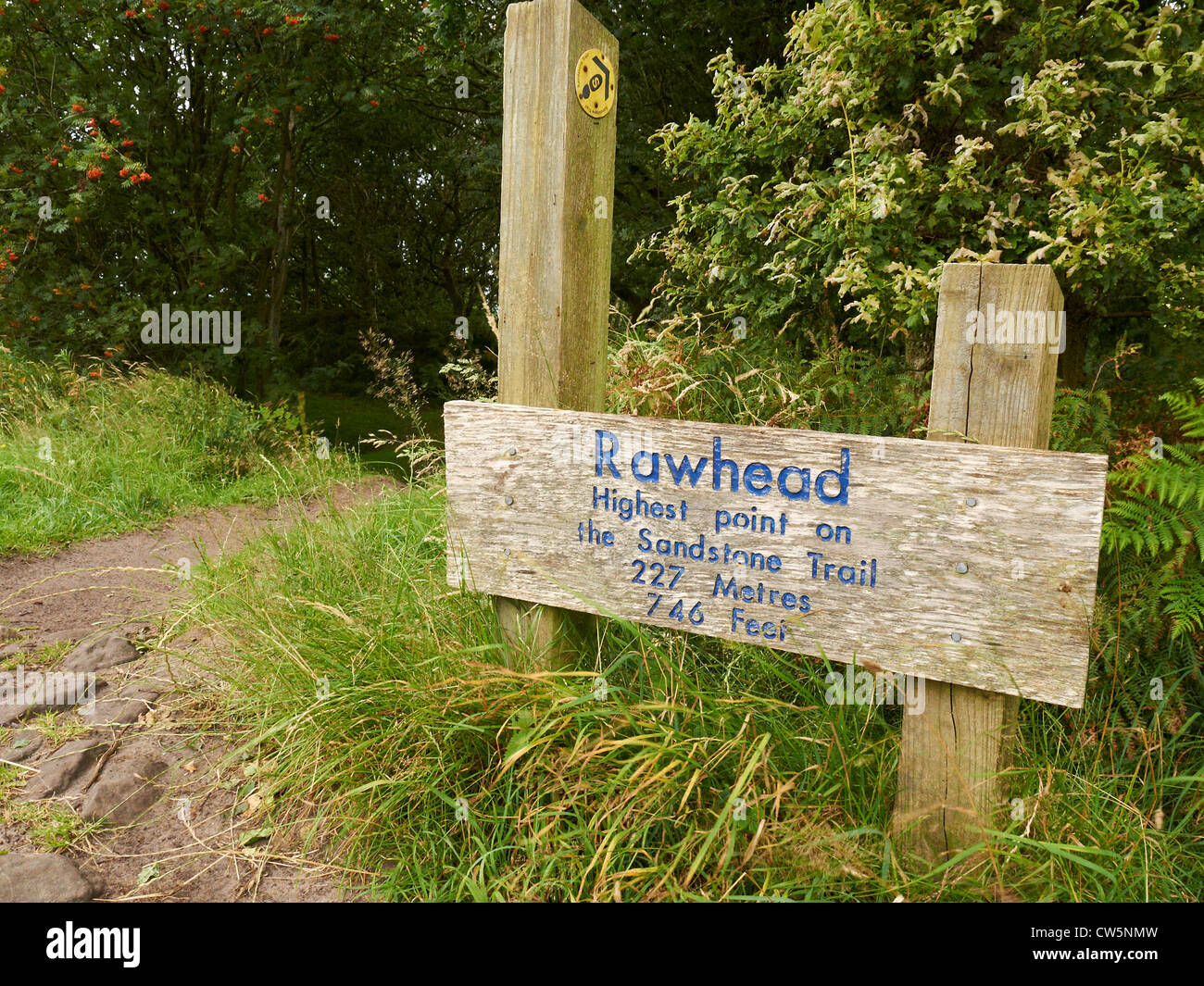 Rawhead highest point on the Sandstone trail Cheshire UK Stock Photo ...
