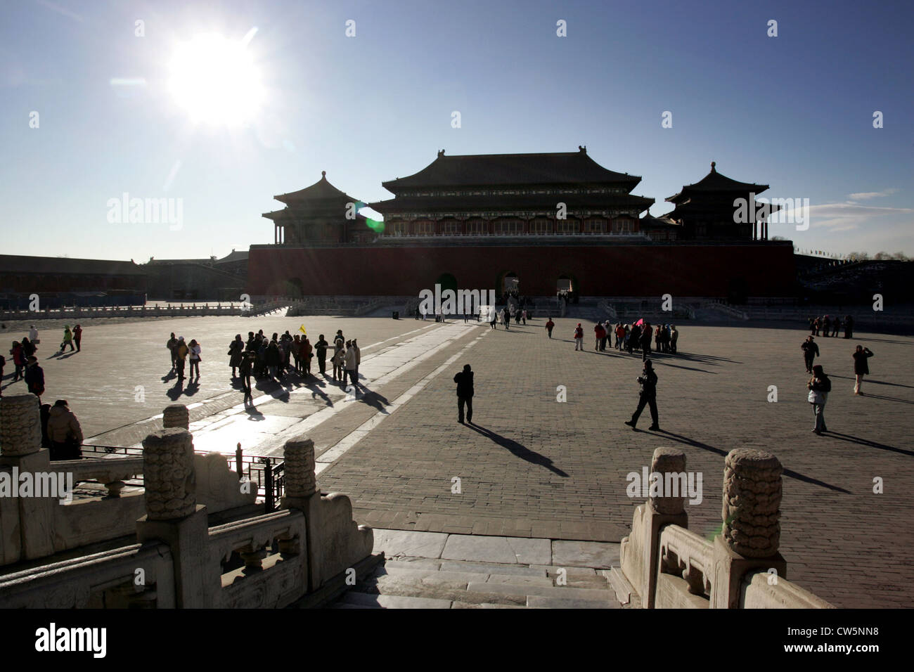 Beijing, the Meridian Gate of the Forbidden City Stock Photo - Alamy