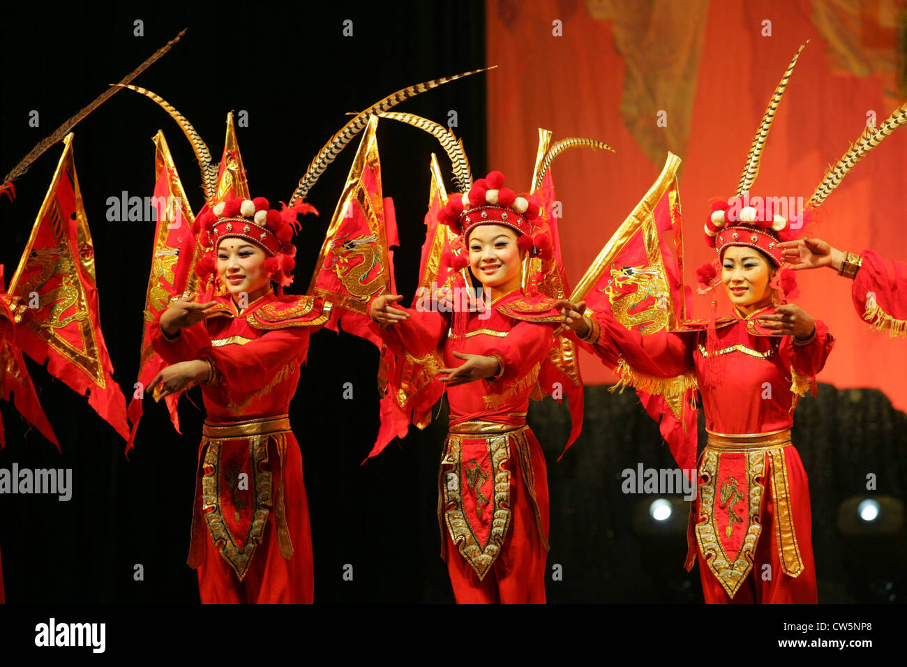 Beijing artists in a performance Stock Photo - Alamy