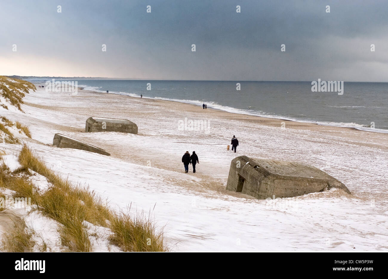 Bunker in Denmark Stock Photo - Alamy