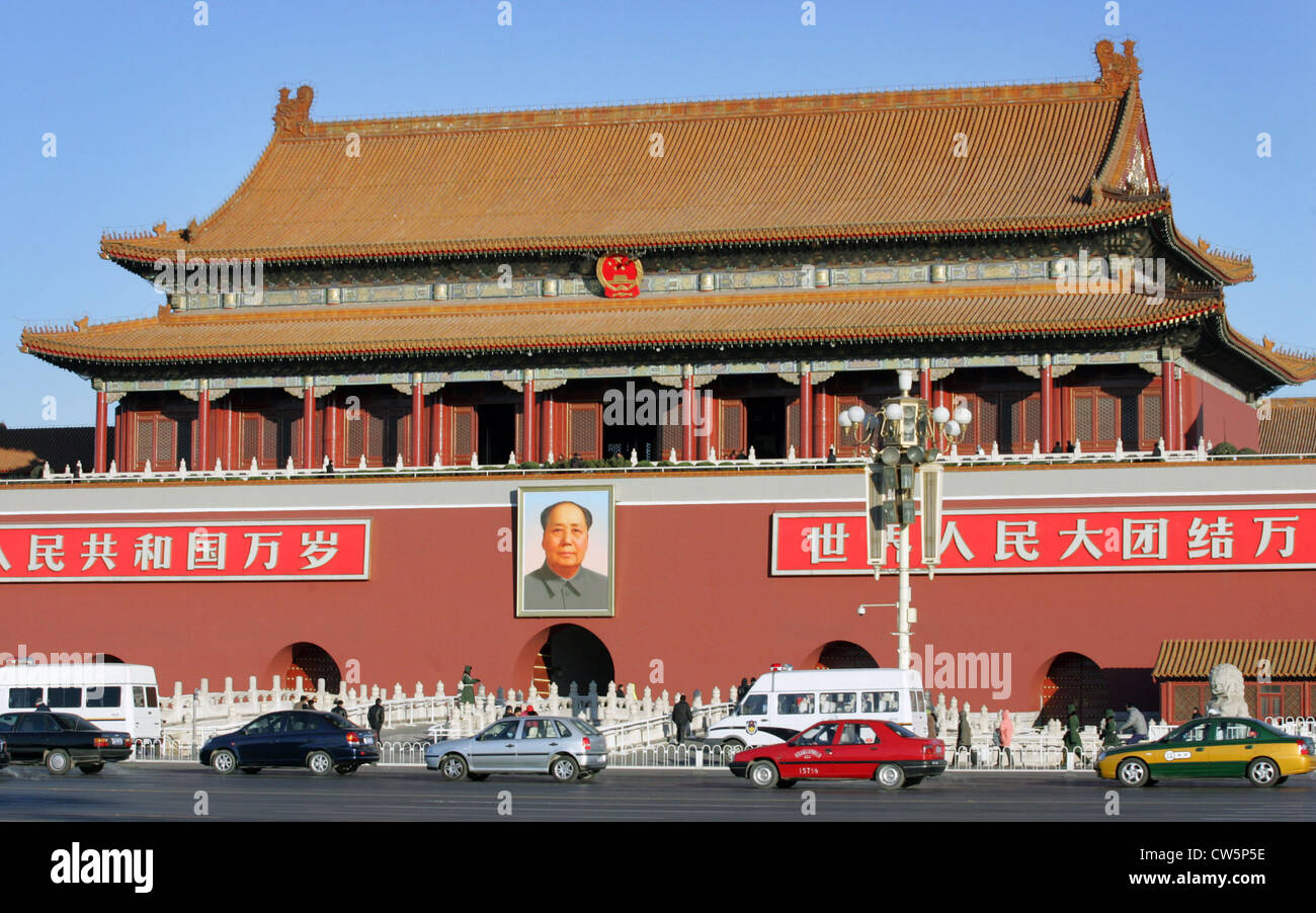 Beijing, the Gate of Heavenly Peace Stock Photo - Alamy