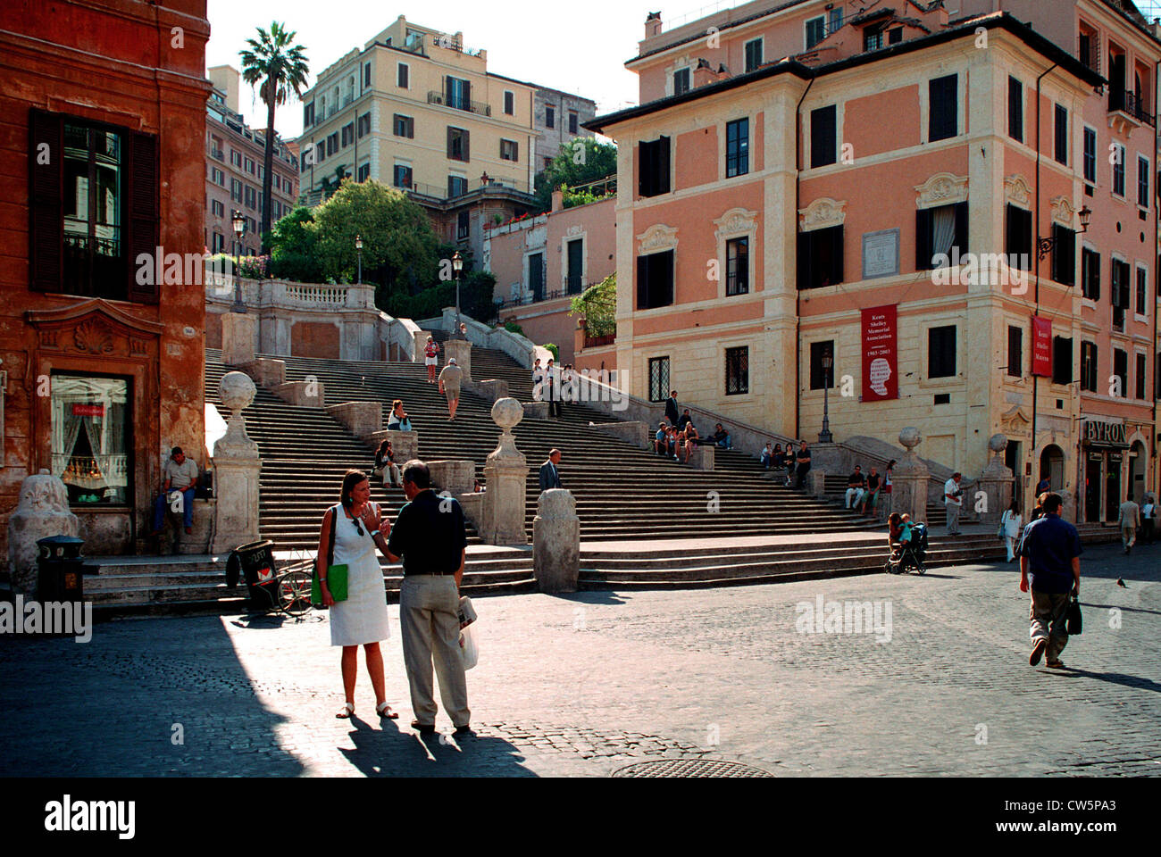 Rome, the Piazza di Spagna Stock Photo - Alamy