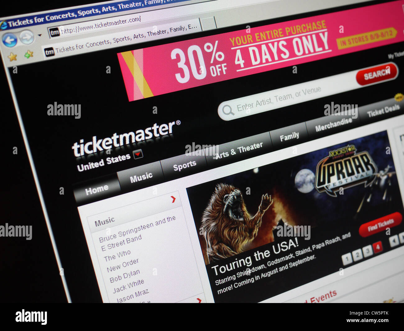 Ticketmaster hi-res stock photography and images - Alamy