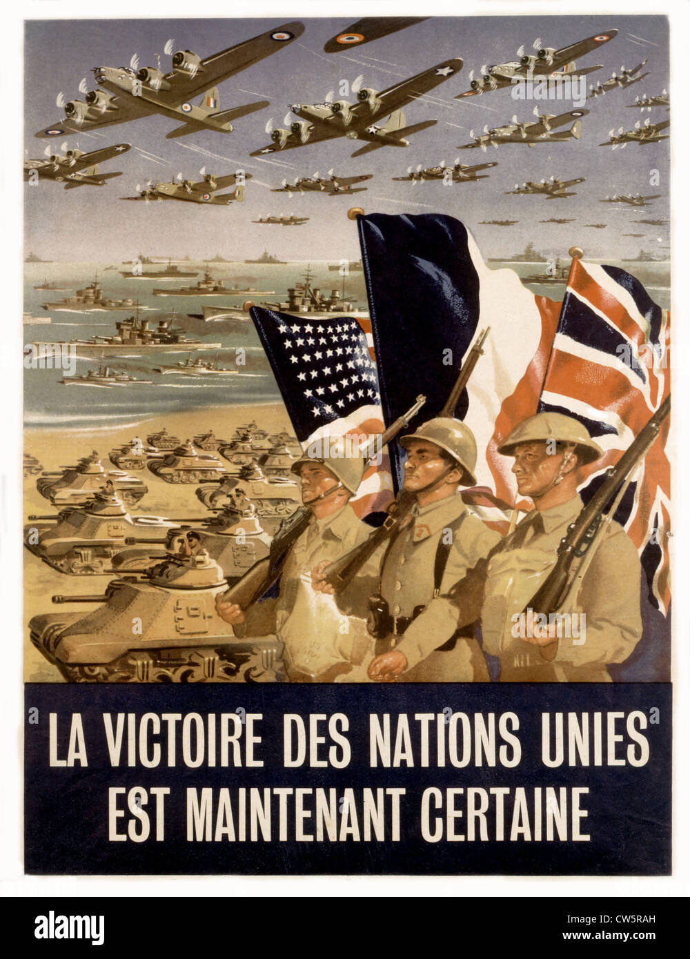 Allied propaganda poster Stock Photo - Alamy