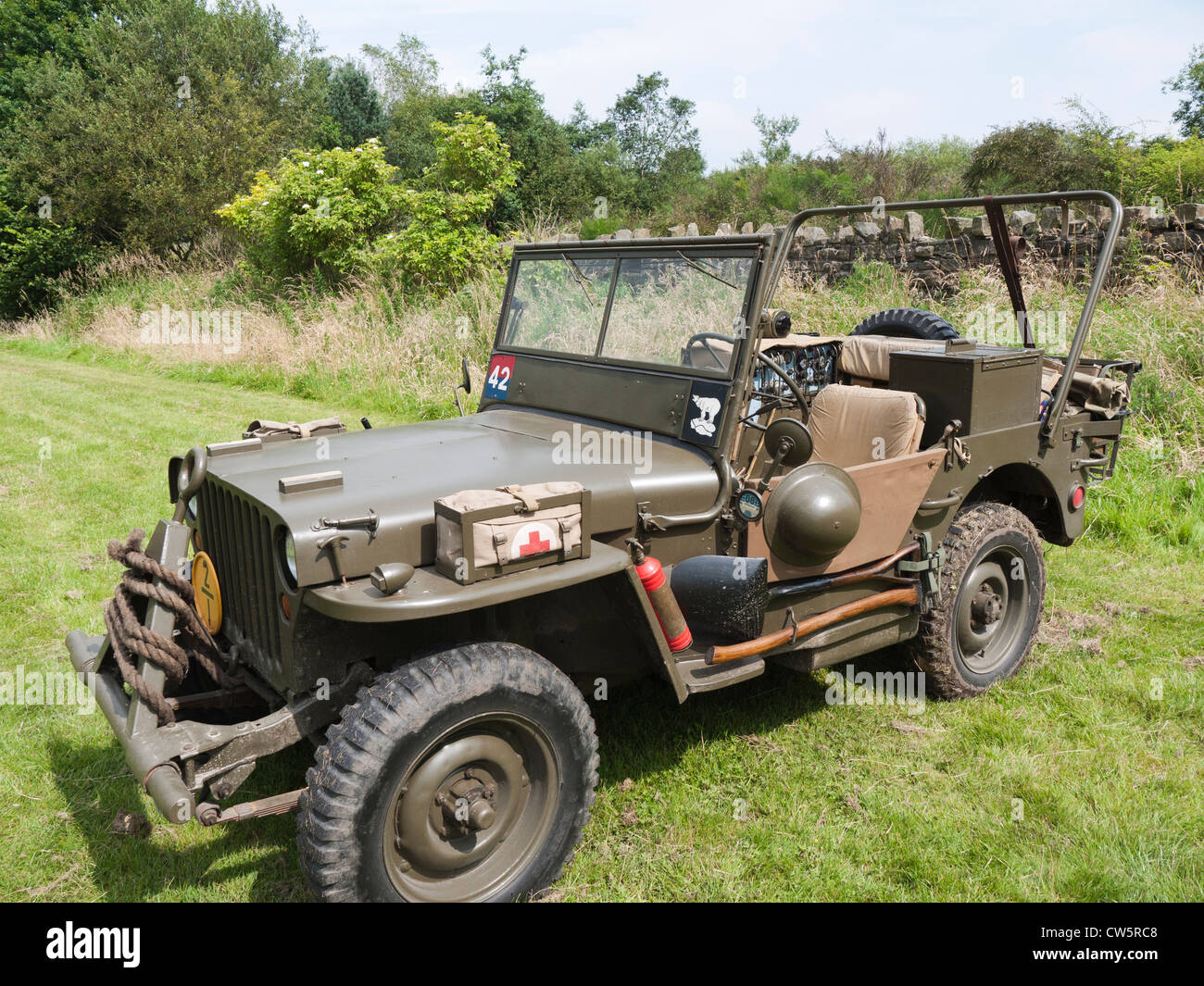 Willeys Jeep, re-enactment weekend England, UK Stock Photo - Alamy