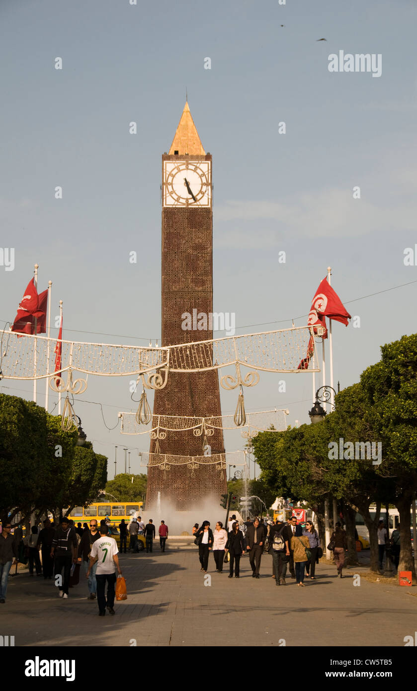 Clock tower tunis tunisia africa hi-res stock photography and images ...