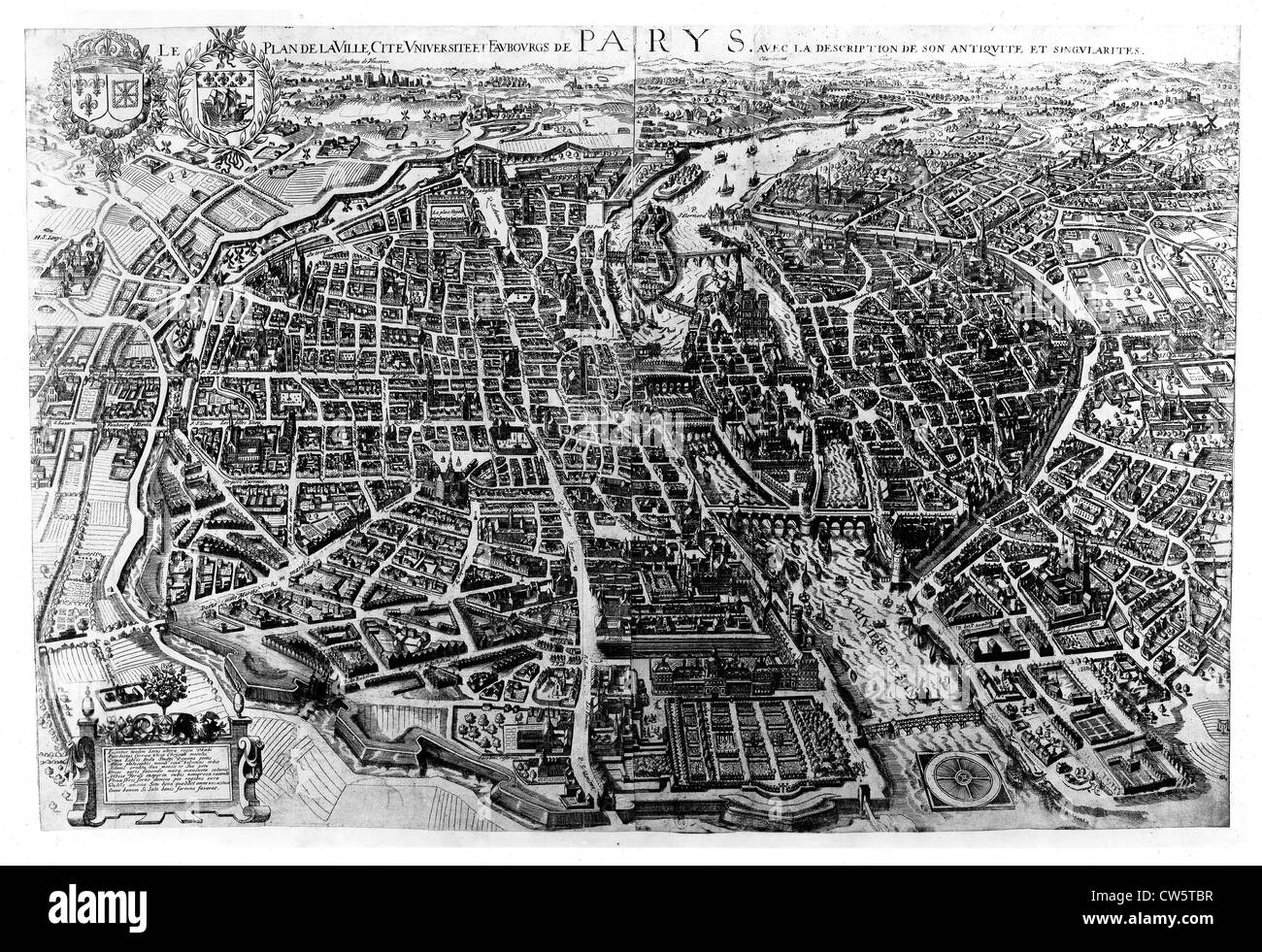 Paris map hi-res stock photography and images - Alamy