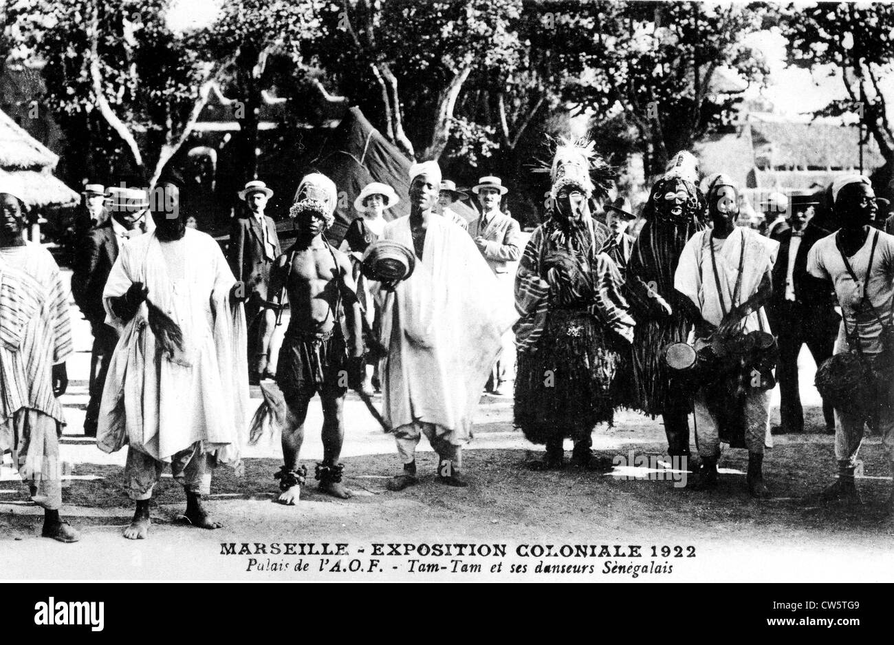 Marseille. Colonial exposition. A.O.F. Palace : Tam-tam and the ...