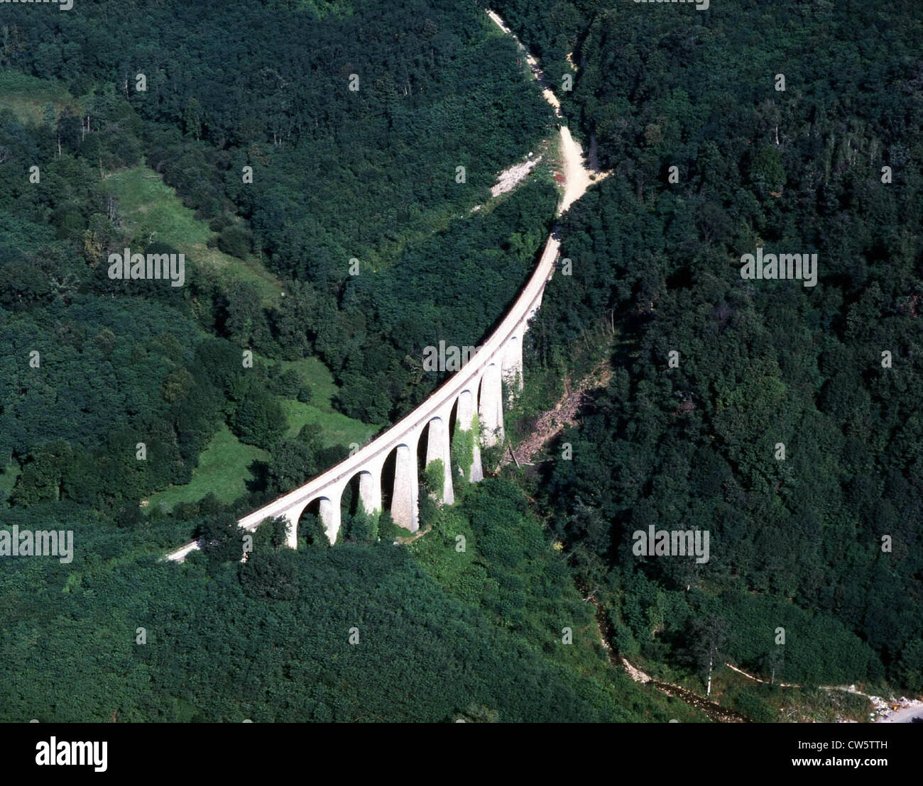 The viaduct of the Rodez railway Stock Photo - Alamy