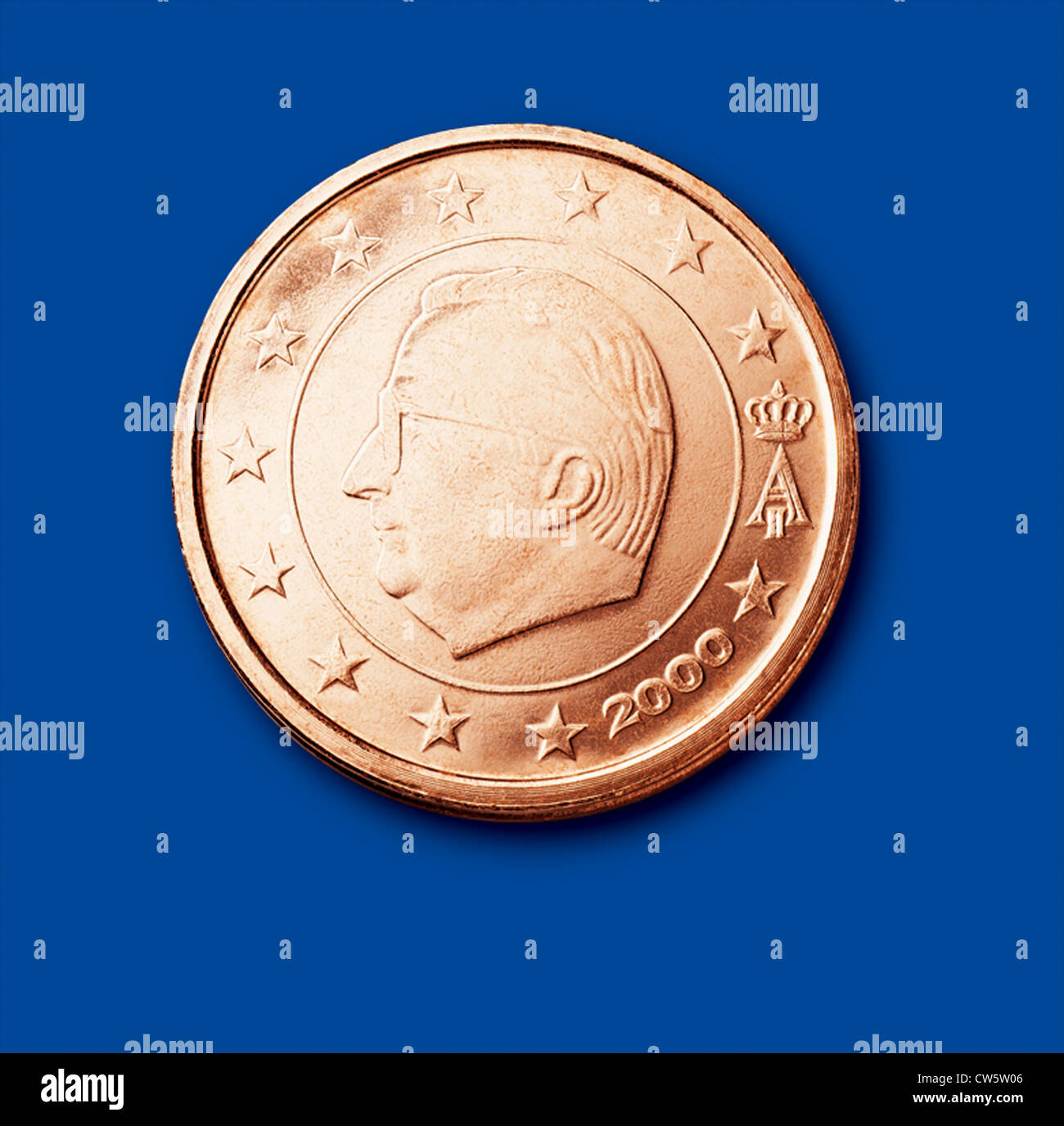 Coin of 2 cents (Belgium Stock Photo - Alamy