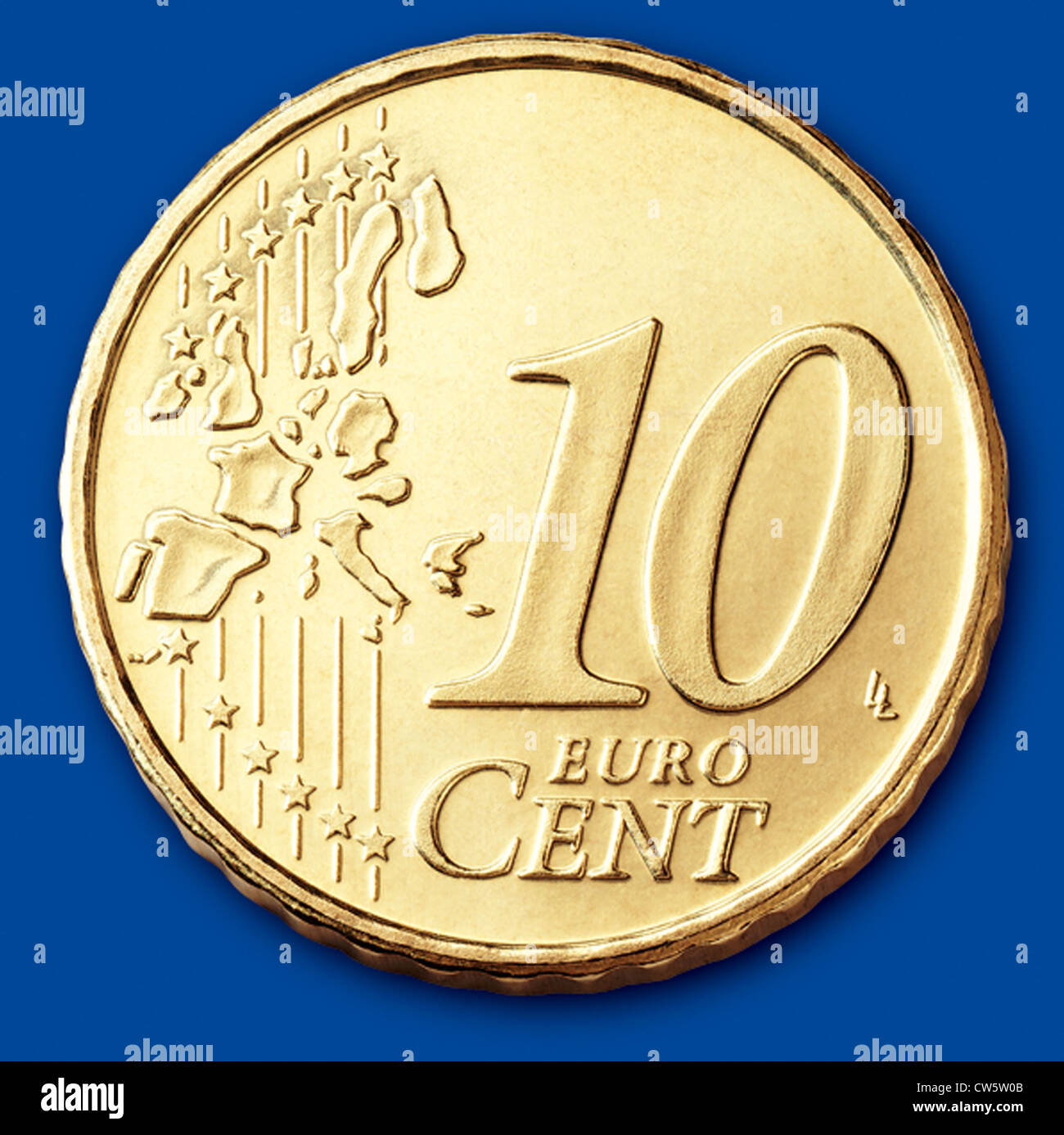 Coin of 10 cents (Euro zone Stock Photo - Alamy