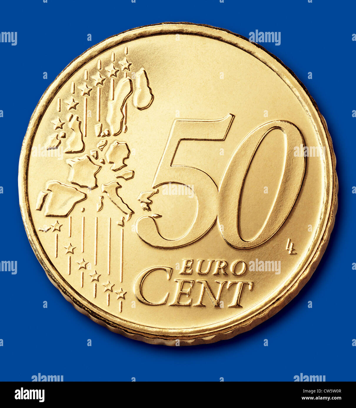 Coin of 50 cents (Euro zone Stock Photo - Alamy