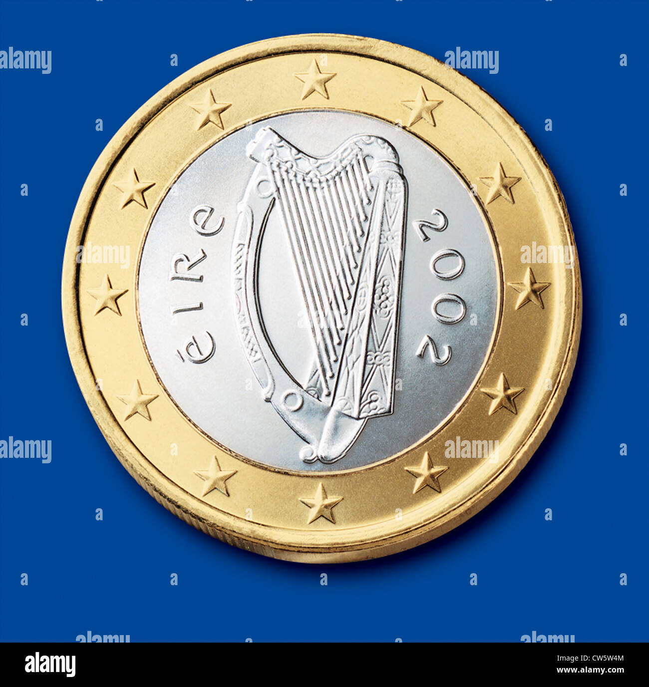 Coin of 1 euro (Ireland Stock Photo - Alamy