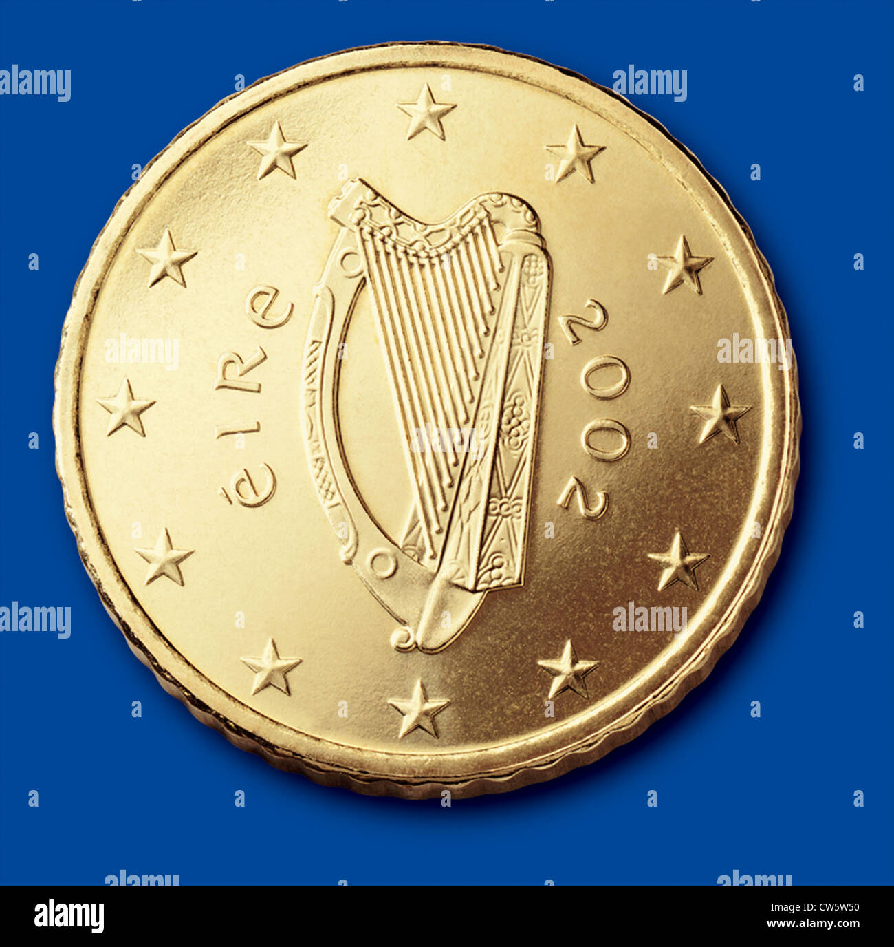 Coin of 50 cents (Ireland Stock Photo - Alamy