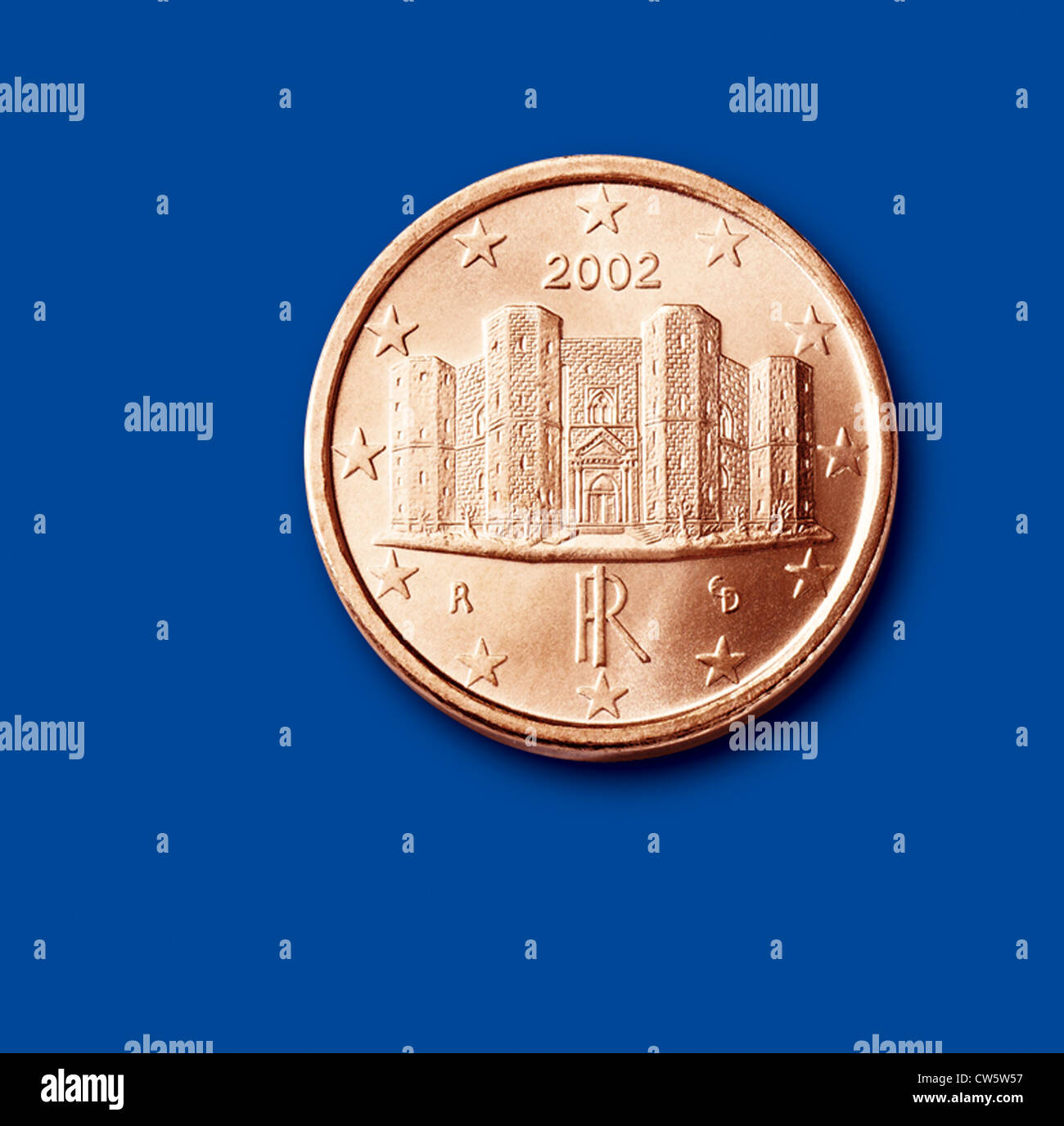 Coin of 1 cent (Italy Stock Photo - Alamy